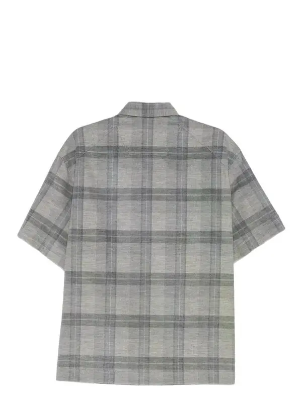 JUUN.J Check-pattern Short-sleeve Shirt - Grey