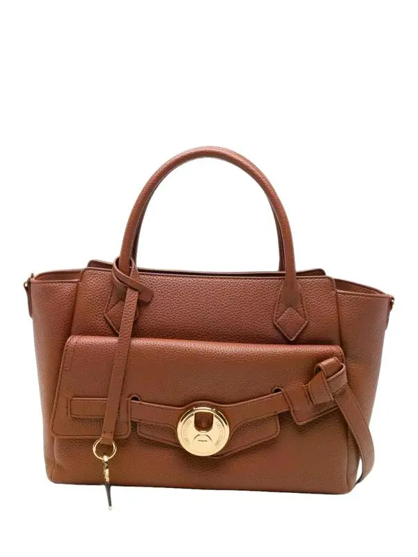Moschino Logo-plaque Tote Bag - Brown