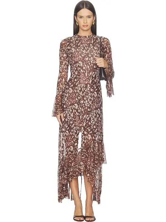 ESPECIA Kotiya Long Dress - Brown