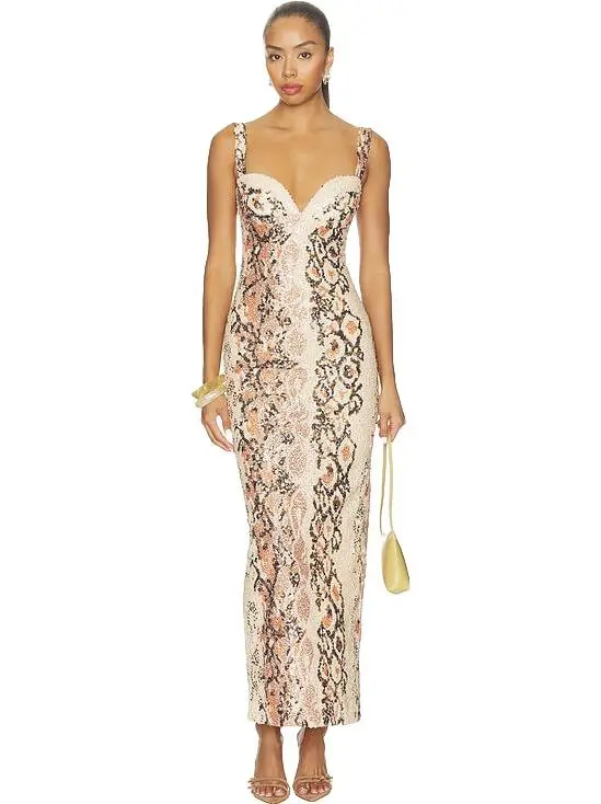 THE DOLLS HOUSE Sira Maxi Dress In . Also - Multi