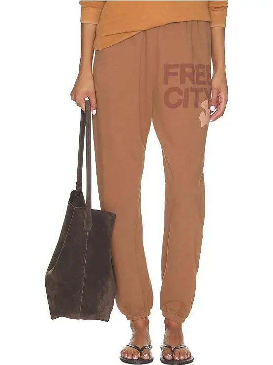 FREECITY Large Sweatpant In . Also - Rust