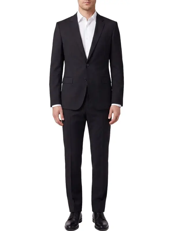 Dolce & Gabbana Two-button Single-breasted Suit In Stretch Virgin Wool - Black