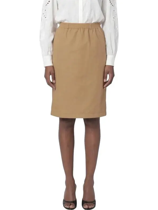 Chloé Cotton Mini Skirt - Beige