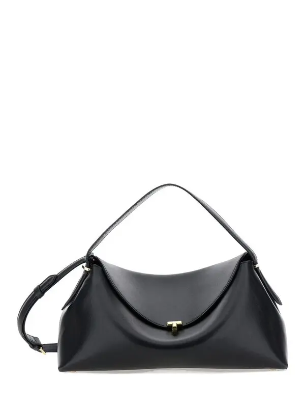 TOTEME Leather Tote Bag - Black