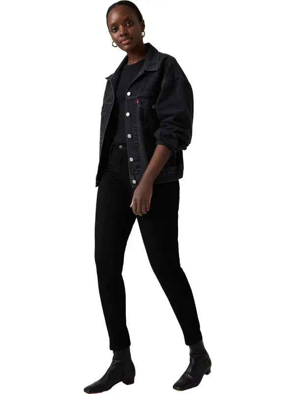 LEVI'S 721 High Rise Skinny Jeans - Black