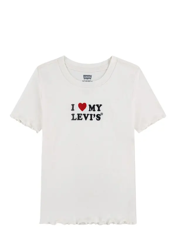 LEVI'S Teenager I Heart My Ribbed Top - White