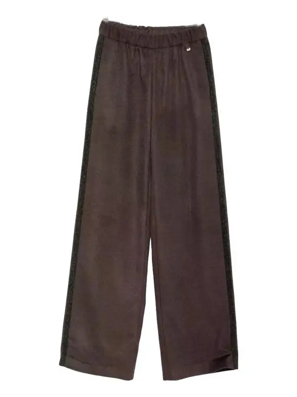 Herno Elasticated-waistband Palazzo Pants - Brown