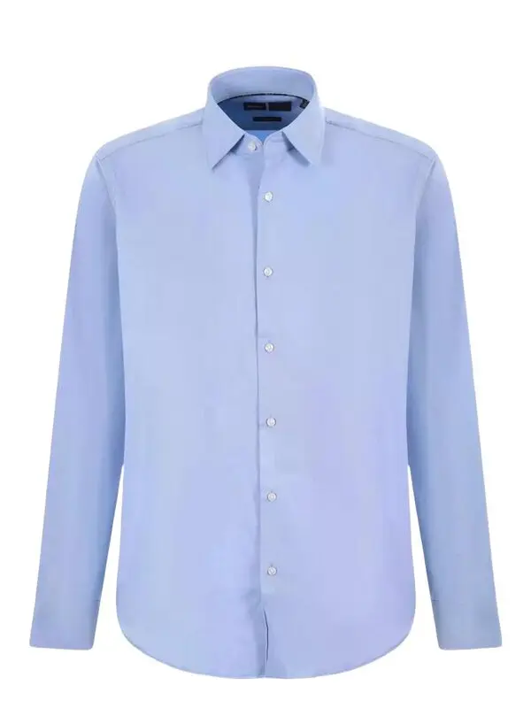 BOSS Long-sleeve Button-down Shirt - Blue
