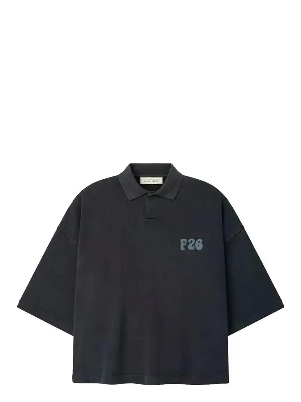 Fear Of God Cropped Polo Shirt - Black