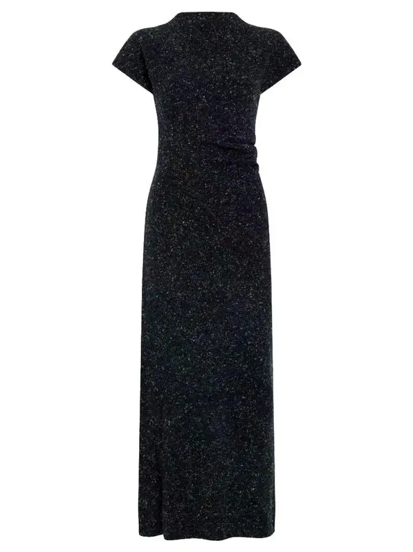 Proenza Schouler Abie Donegal Knit Maxi Dress - Black