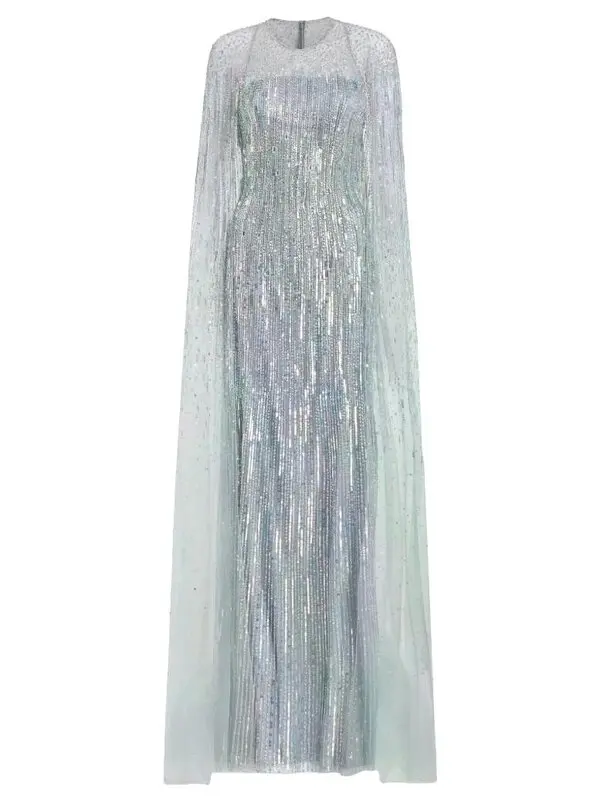 Jenny Packham Cosmic Dust Dress - Silver