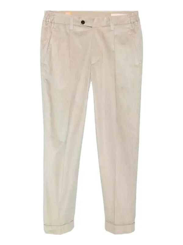 Alpha Industries Corduroy-effect Tapered Trousers - Neutrals