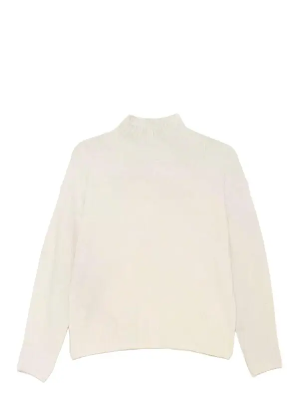 JCSOPHIE Perla Ribbed-knit Mock Neck Sweater - Neutrals