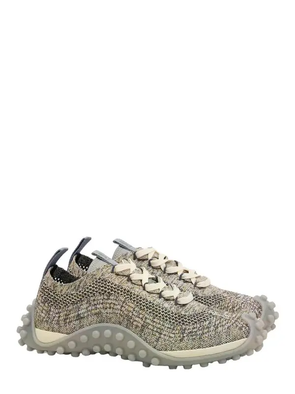 AMI Paris Knit Mirage Lace-up Sneakers - Neutrals
