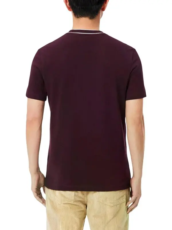 Lacoste Contrast-trim T-shirt - Red