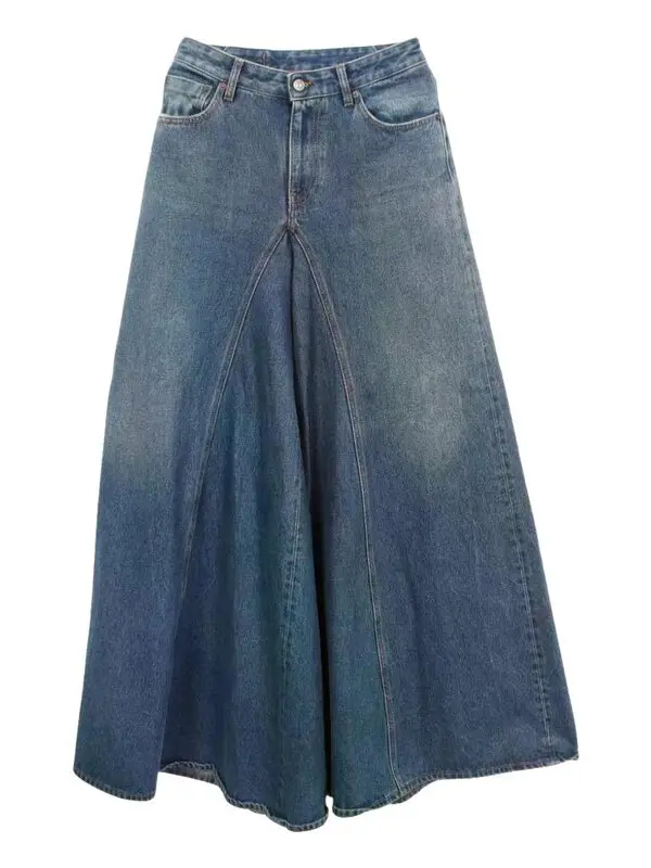 MAISON MARGIELA 2000s Wide-leg Denim Trousers - Blue