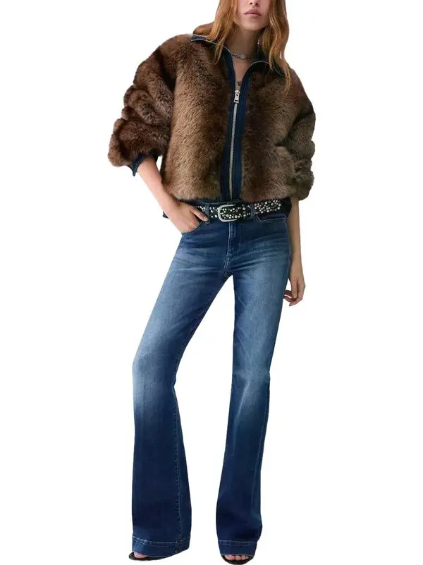 Liu Jo Faux-fur Jacket - Neutrals