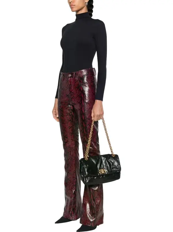 Balenciaga Small Monaco Chain-strap Shoulder Bag - Black