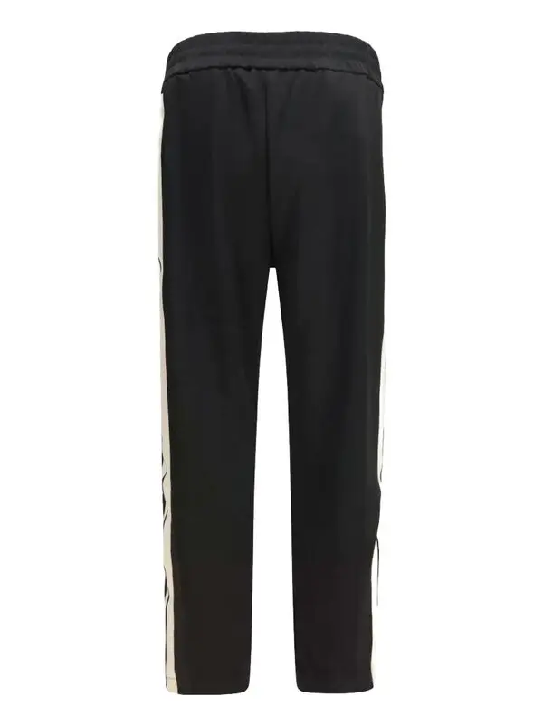 Palm Angels Logo-detail Stripe-detail Track Pants - Black
