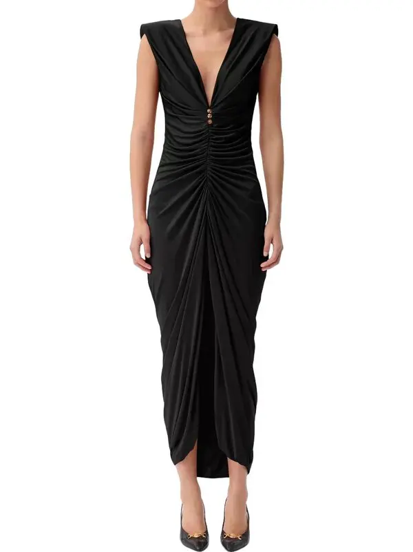 Versace Viscose-jersey Gown - Black