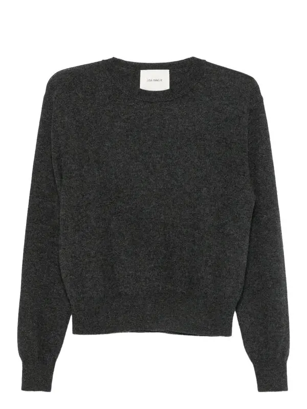 LISA YANG Greer Crew-neck Ribbed-trim Sweater - Grey