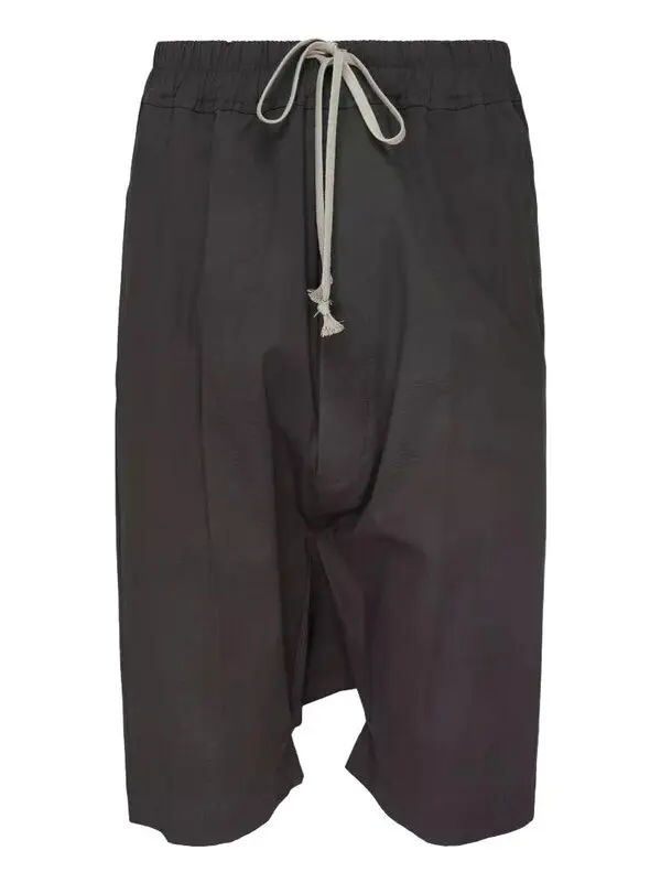 Rick Owens Dropped-crotch Drawstring Shorts - Grey
