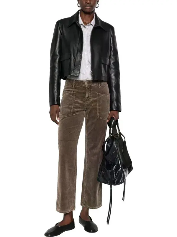 FIVE JEANS Wlya Corduroy Straight-leg Trousers - Brown