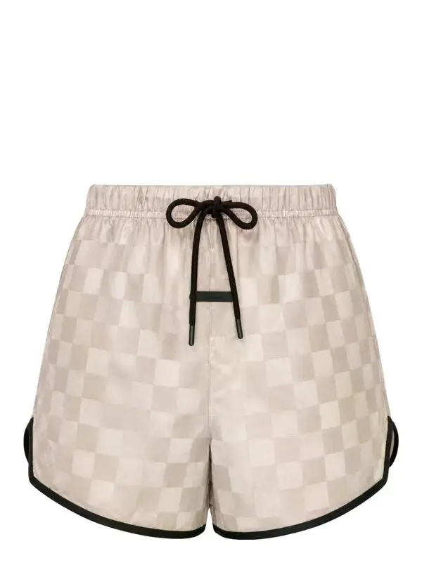 Fear Of God Checkered Essentials Shorts - Grey