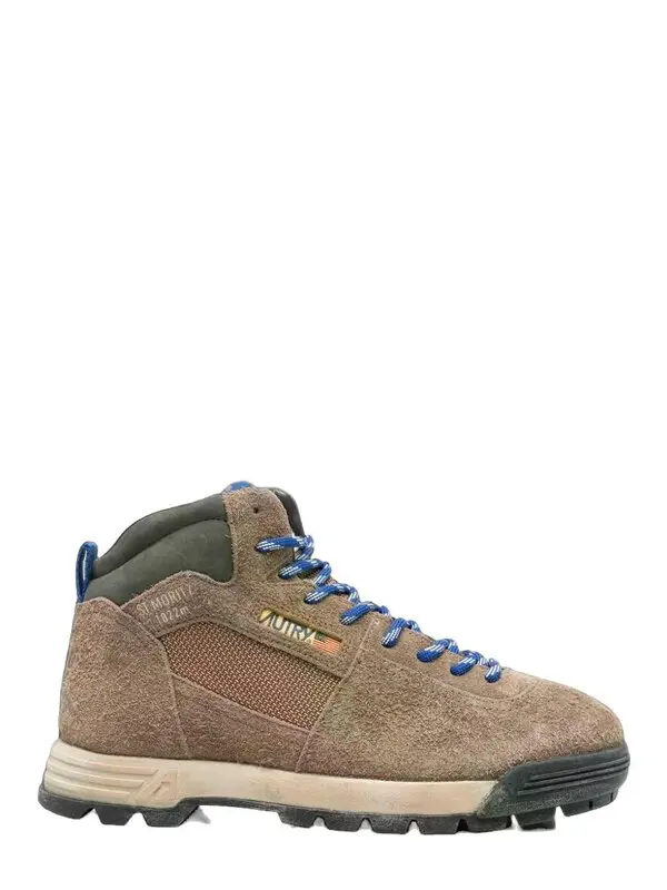 AUTRY Suede Panelled Sneakers - Brown