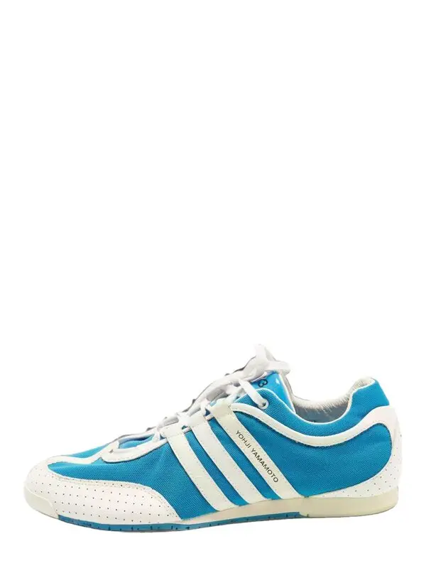 Y3 X Adidas Boxing Mesh Leather Sneakers - Blue