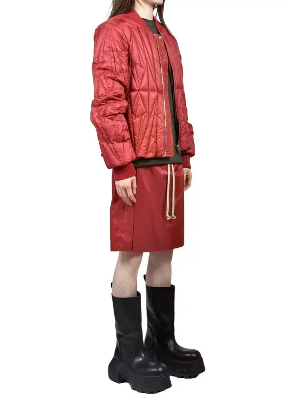 Moncler X Rick Owens Layered Kilt Shorts - Red