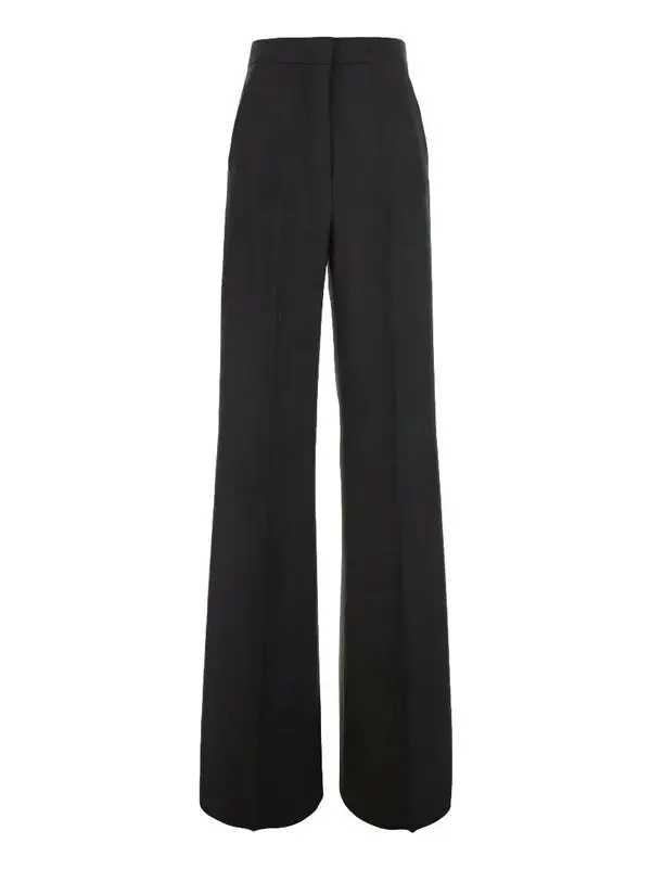 Max Mara Pressed-crease Wide-leg Tailored Trousers - Brown