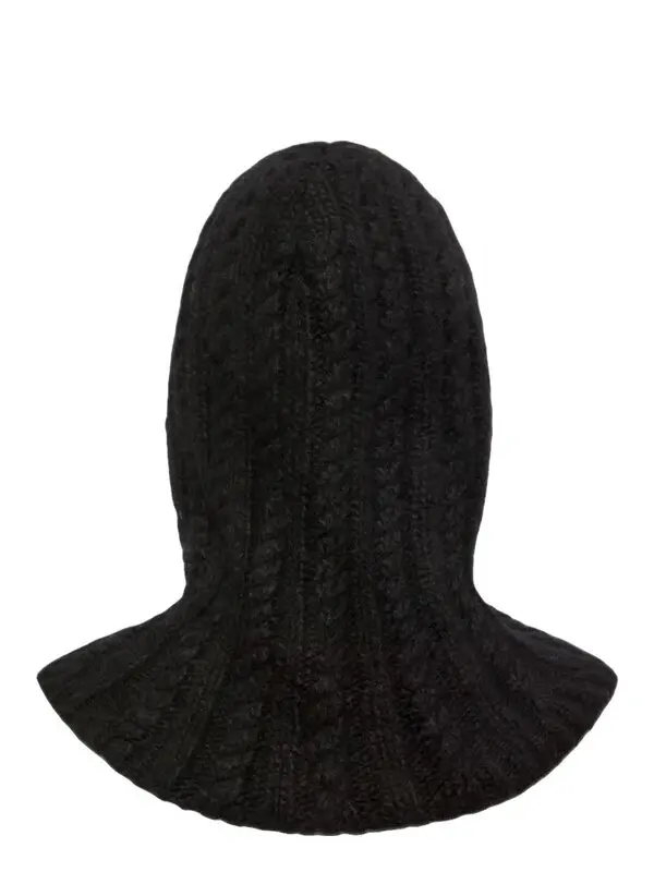 Moncler Cable-knit Balaclava - Black