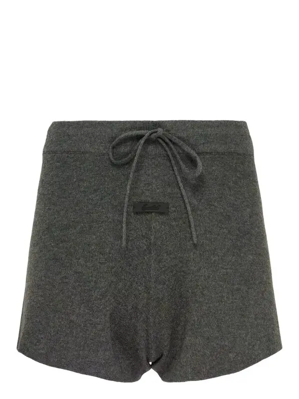 Fear Of God Essentials Logo-patch Shorts - Grey