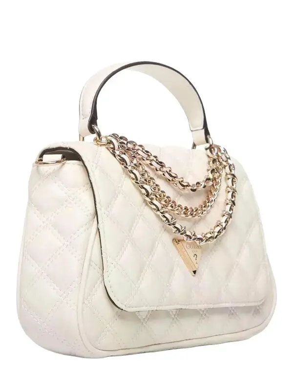 Guess Giully Quilted Chain-detail Tote Bag - Neutrals