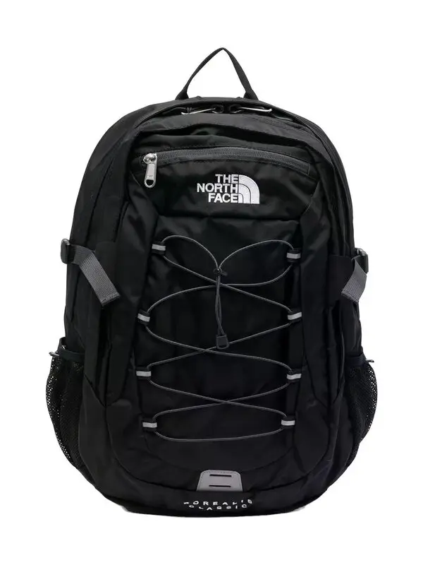 The North Face Logo Zipped Backpack - Black