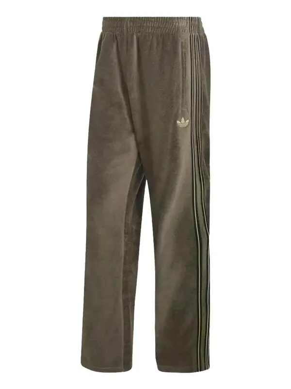 Adidas Firebird Stripe-detail Track Pants - Brown