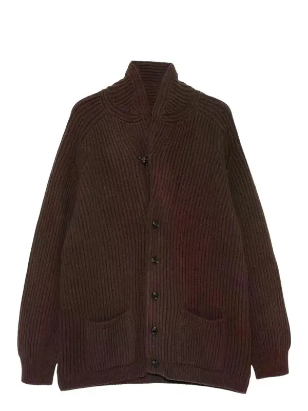 Filson Bristol Ribbed Shawl-collar Cardigan - Brown