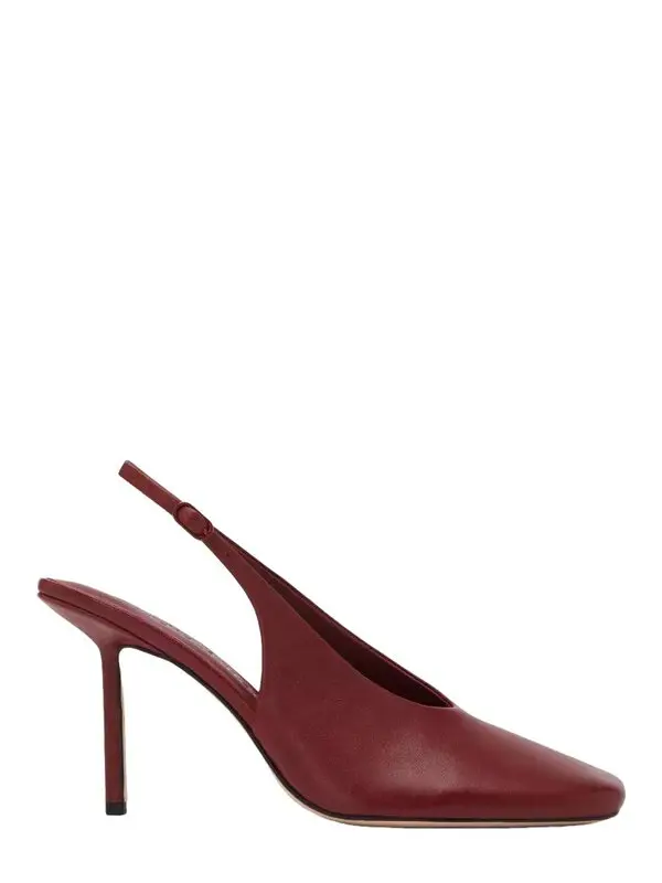 Studio Amelia Sierra Square-toe Slingback Pumps - Red