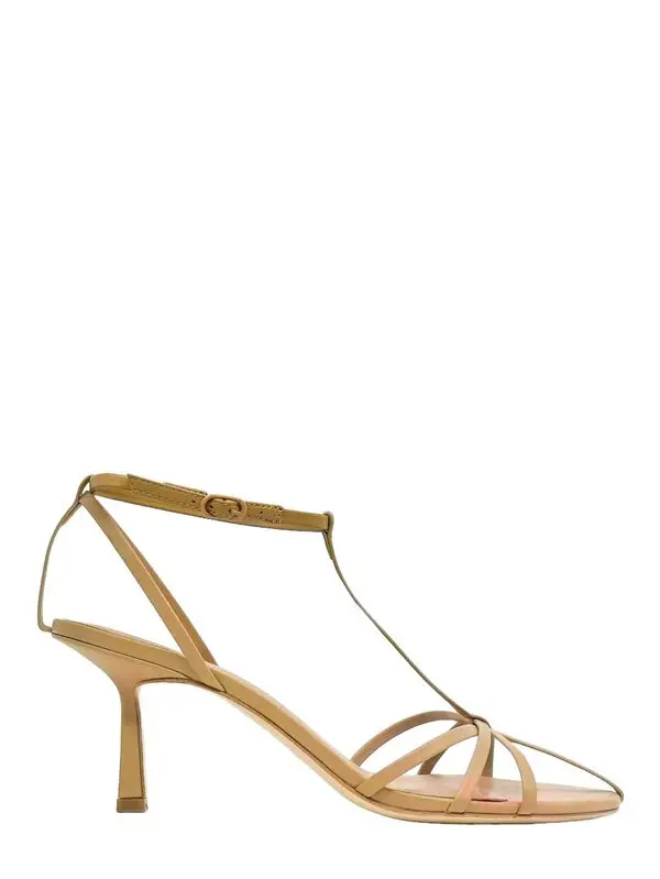 Studio Amelia Aviary Caged Leather Sandals - Neutrals