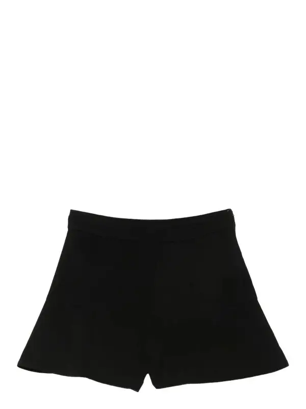 TWINSET High-waisted Fitted Shorts - Black