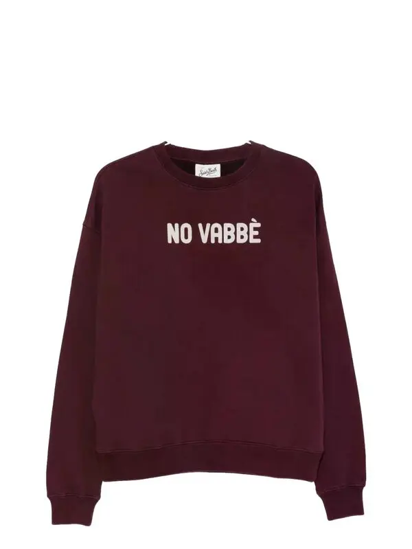 MC2 SAINT BARTH Slogan Print Cotton Sweatshirt - Red