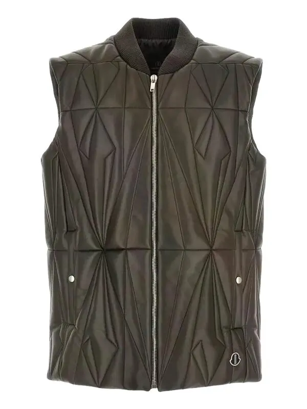 Moncler X Rick Owens Geocamo Flight Quilted Gilet - Grey