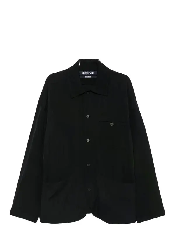 Jacquemus The Strada Patch-pocket Shirt Jacket - Blue