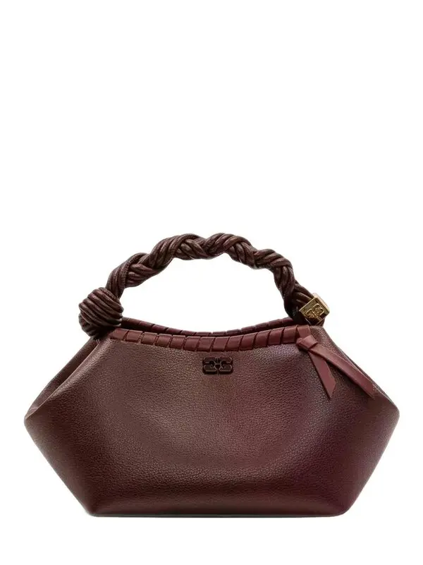 GANNI Small Bou Tresse Tote Bag - Brown