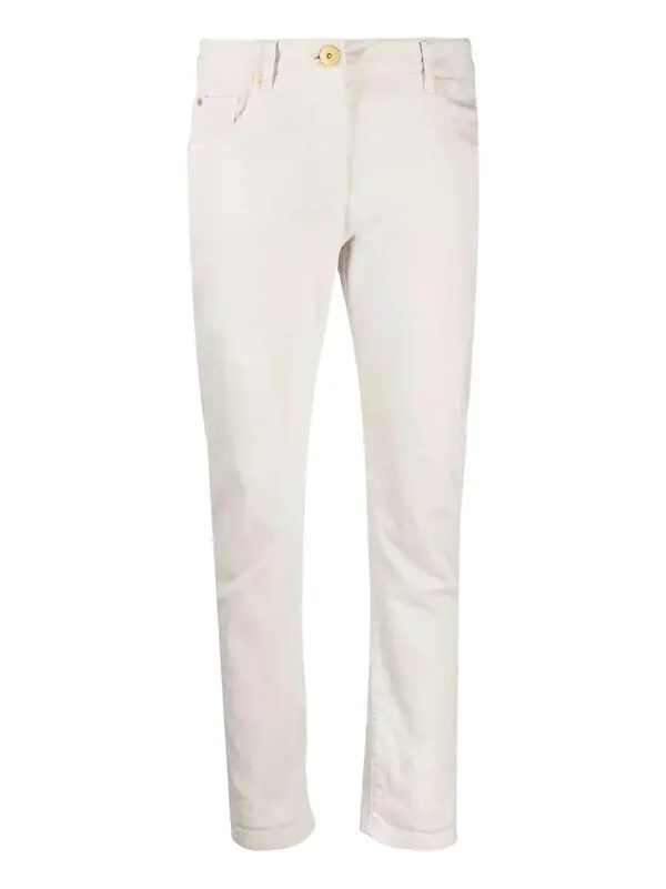 Brunello Cucinelli Cropped Skinny-fit Jeans - Neutrals