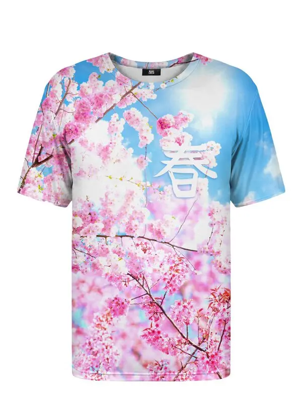 ALOHA FROM DEER Cherry Blossom Print T-shirt - Red