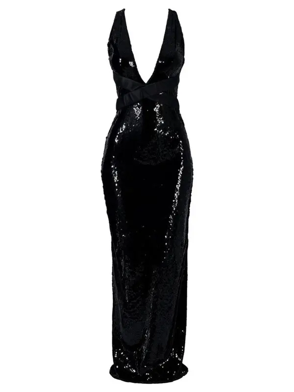ROOM 24 Ornella Sequin Maxi Dress - Black