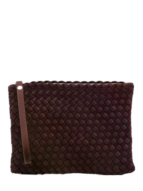 MARREA Woven Clutch Bag - Red