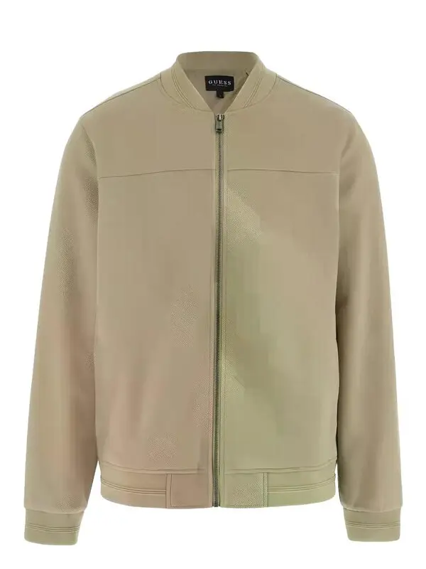 Guess Giovanni Textured Bomber Jacket - Neutrals